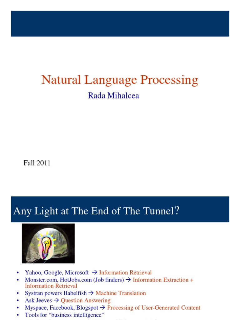 Natural Language Processing Notes | PDF | Semantics | Parsing