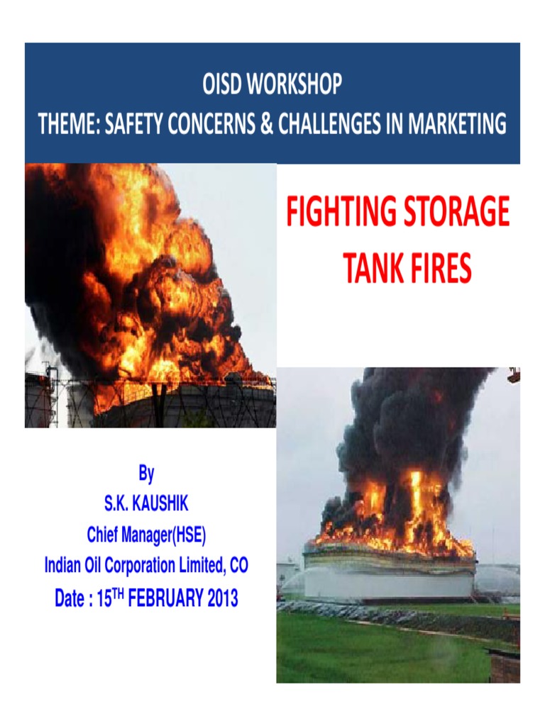 How To Deal With Storage Tank Fires | PDF
