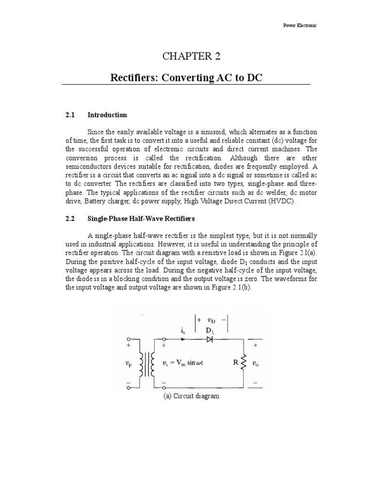 Power Electronic Module - Chapter 2 | PDF | Rectifier | Power Electronics