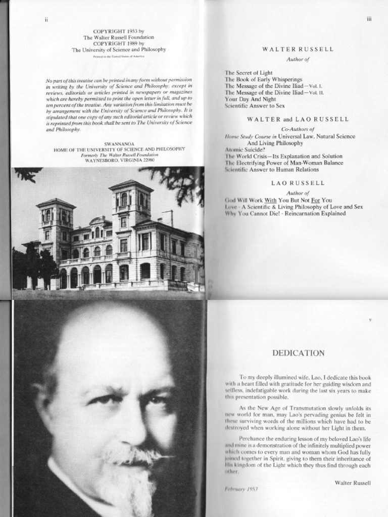 A New Concept of The Universe by Walter Russell | PDF | Lever | Gravity