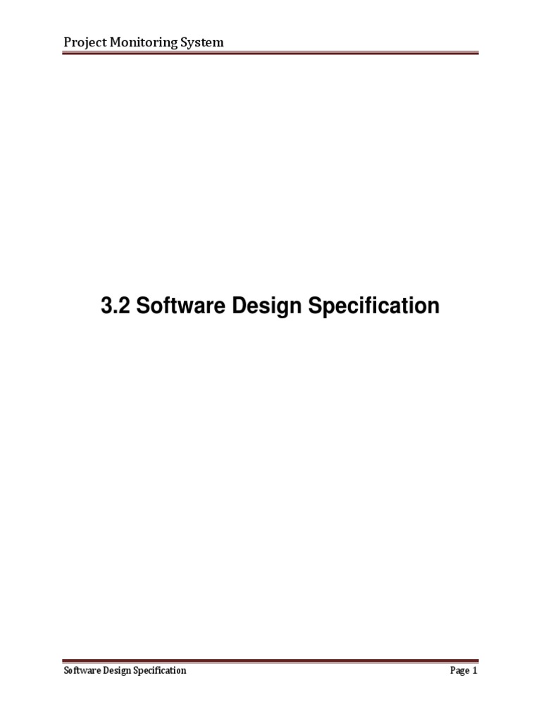 3.2 Software Design Specification: Project Monitoring System | PDF | Class (Computer Programming ...