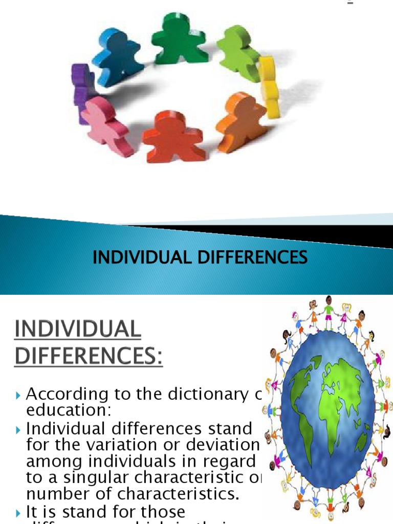 Individual Differences | PDF | Socioeconomic Status | Teachers