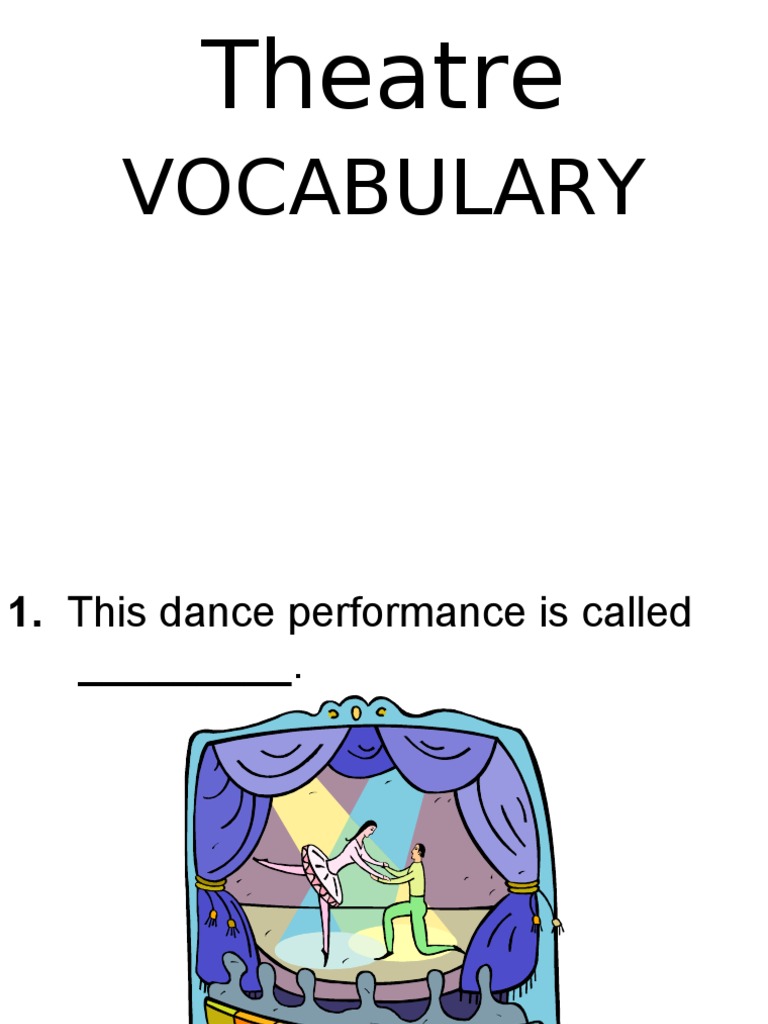 Theatre Vocabulary Quiz for Beginners | PDF | Actor | Theatre