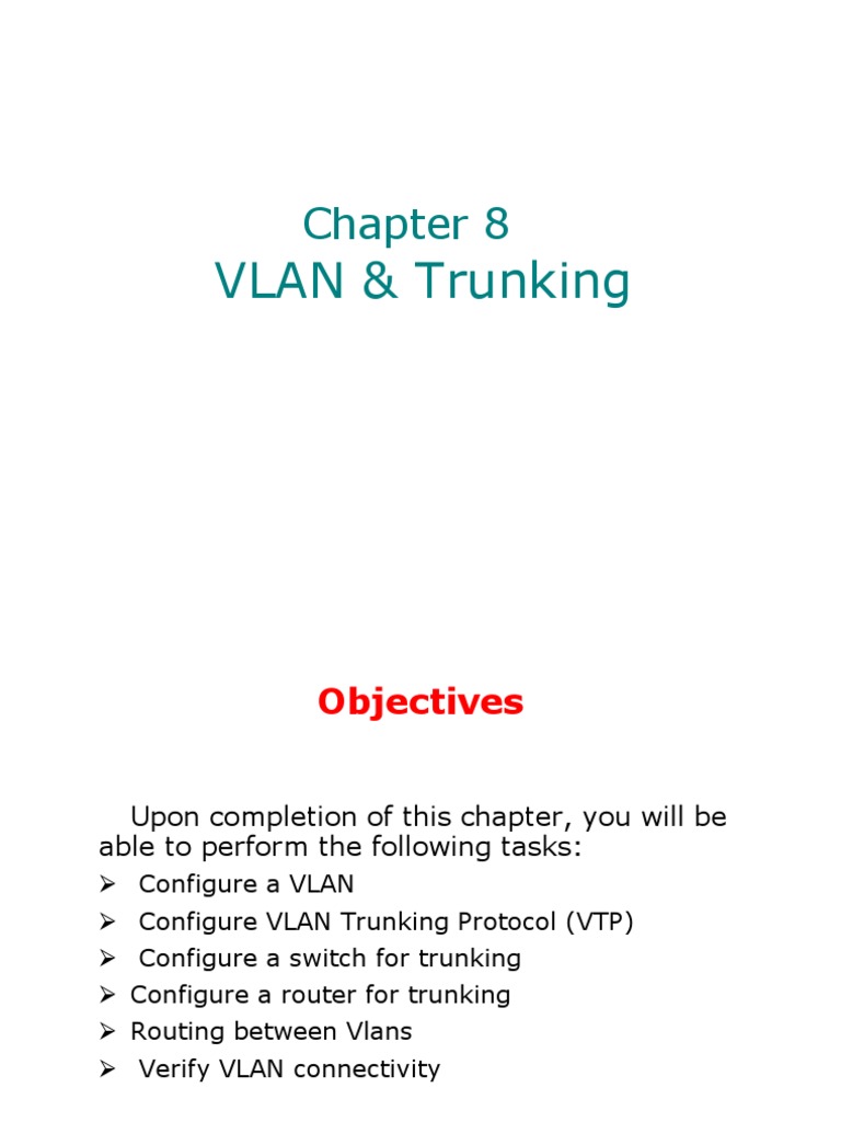 VLAN and Trunking Configuration Guide | PDF | Network Switch ...