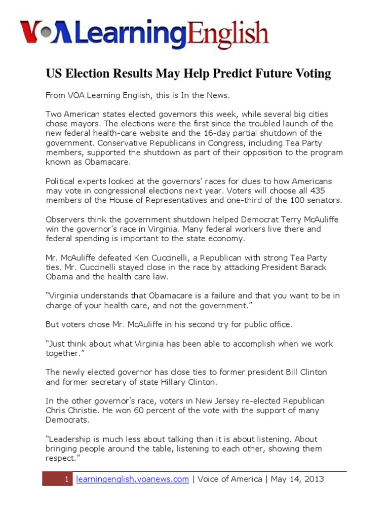 US Election Results May Help Predict Future Voting | PDF | Republican ...