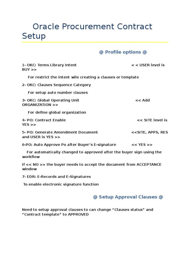 Procurement Contract Setup | PDF | Operating System Families | System ...