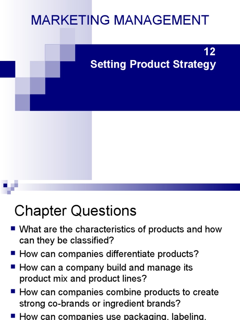 12 Setting Product Strategy | Download Free PDF | Product (Business ...