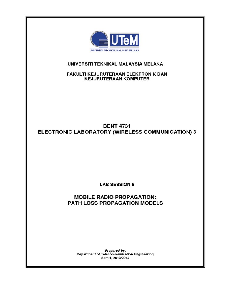 Mobile Radio Path Loss Models | PDF | Radio Propagation | Amateur Radio
