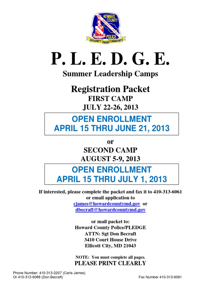 2013 PLEDGE Registration Packet | PDF | Arbitration | Negligence