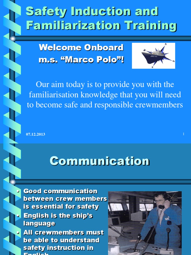 Safety Training for m.s. Marco Polo Crew | PDF | Fires | Firefighting