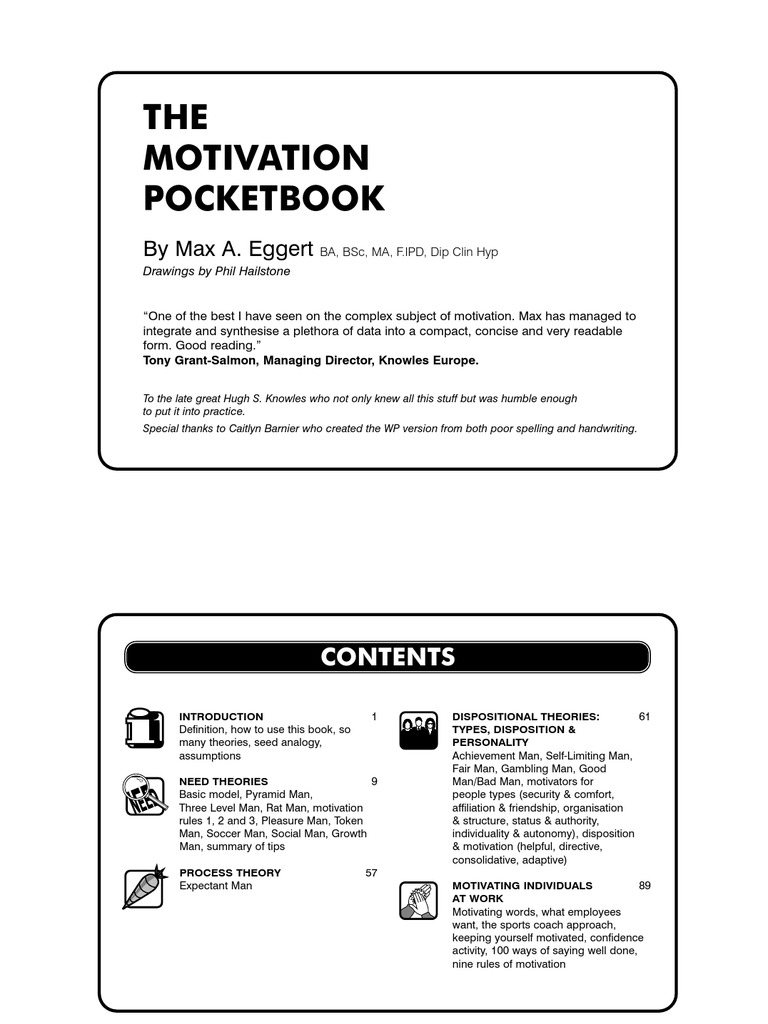 Motivation Packet | PDF | Motivation | Motivational