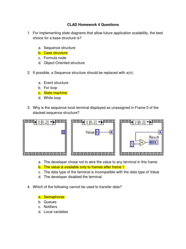 CLAD Homework 4 Questions | PDF
