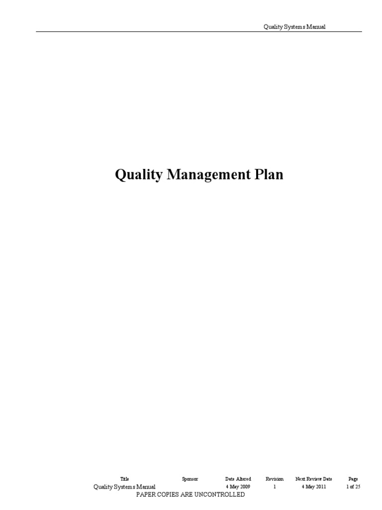 9001 QM Proceedures and Forms | PDF | Quality Management System ...