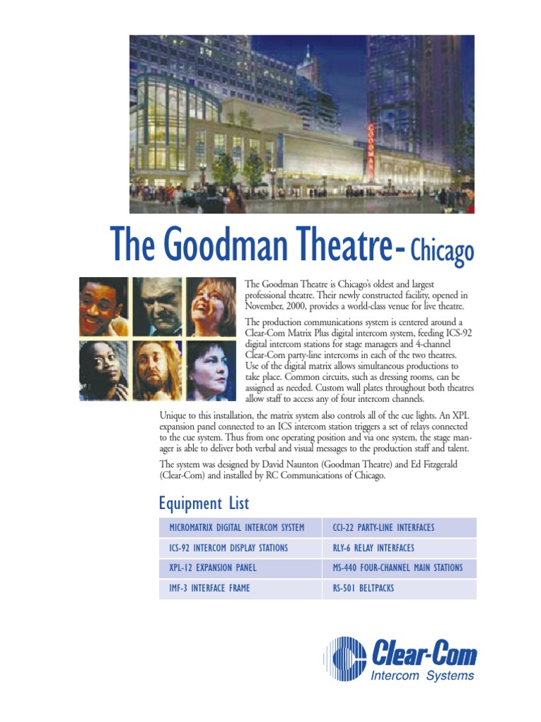 The Goodman Theatre: Chicago | PDF