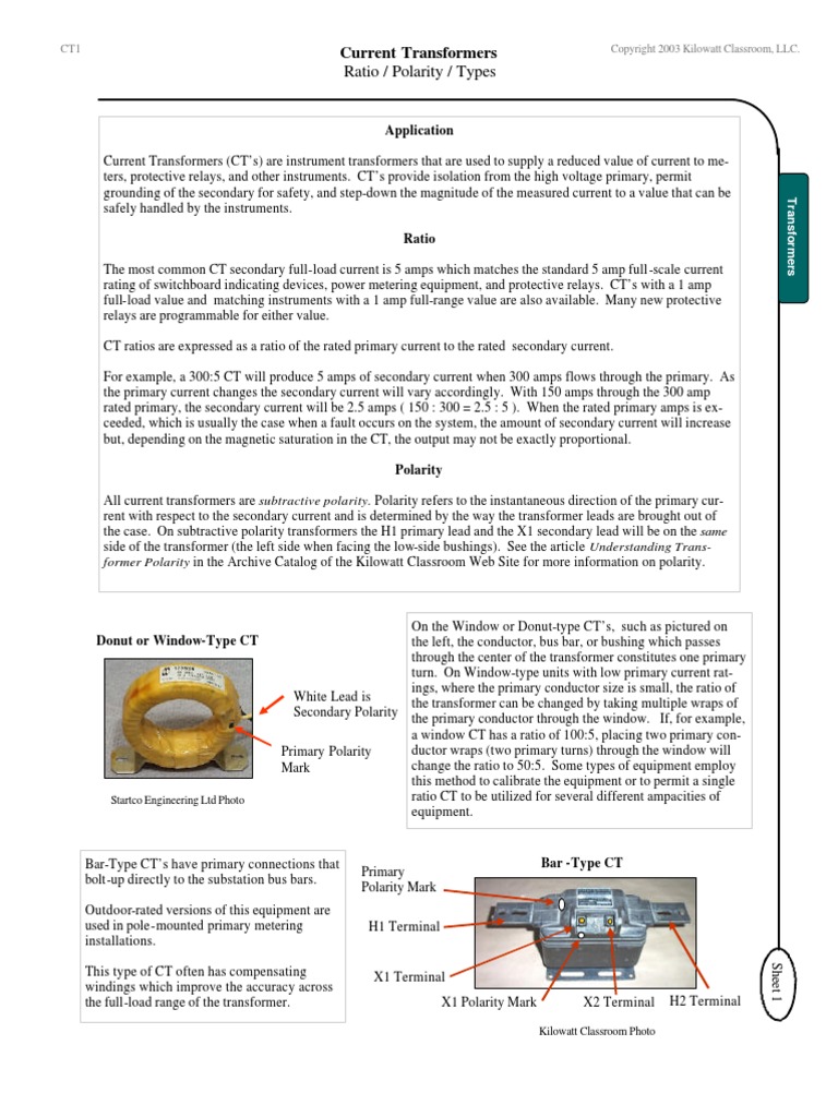 Current Transf | PDF | Transformer | Amplifier