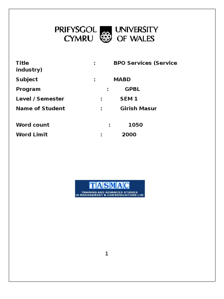 BPO Service (Marketing Research With Prod Life Cycle) | PDF | Business ...