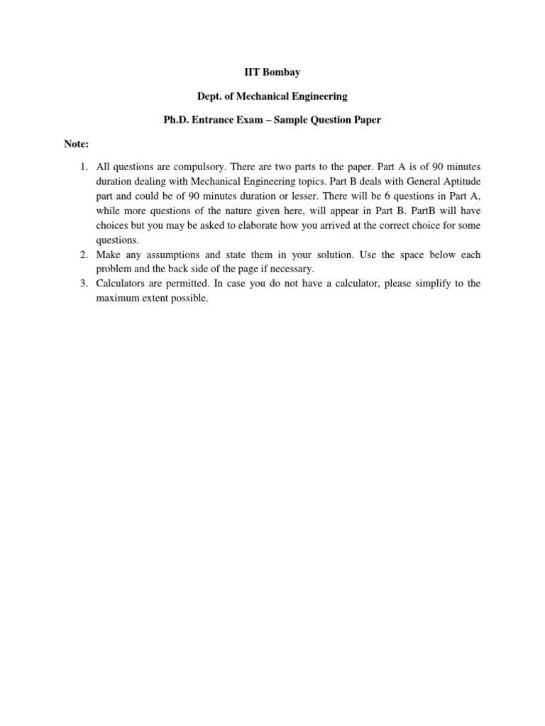 PHD Sample Pape81113 | PDF