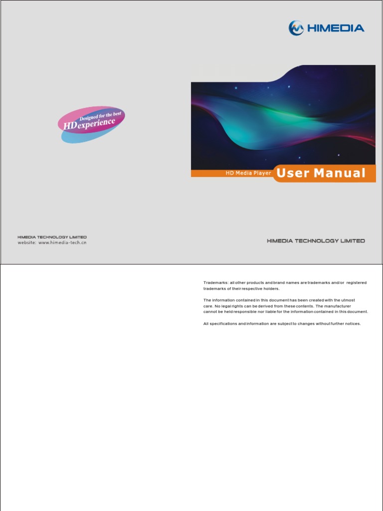 HD600 User Manual V1.3 | Download Free PDF | Hdmi | Wireless Lan