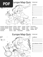 Test Your Geography Knowledge - Europe Countries Quiz Lizard Point ...