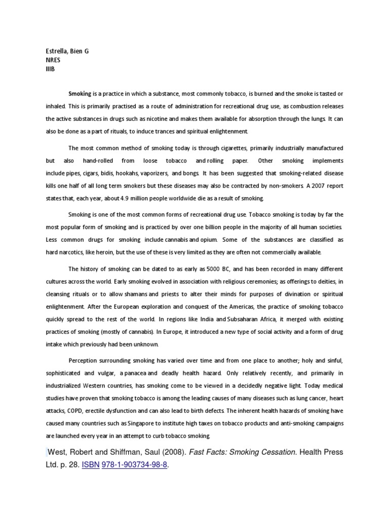 nres rrl | Smoking | Environmental Health