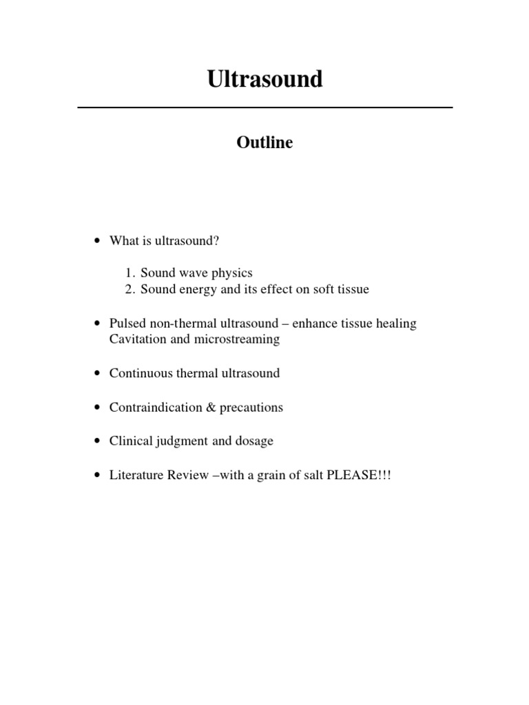 Ultrasound | PDF