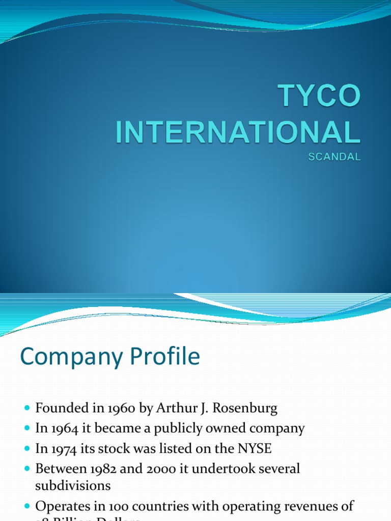 Tyco International | PDF | Corporate Law | Business