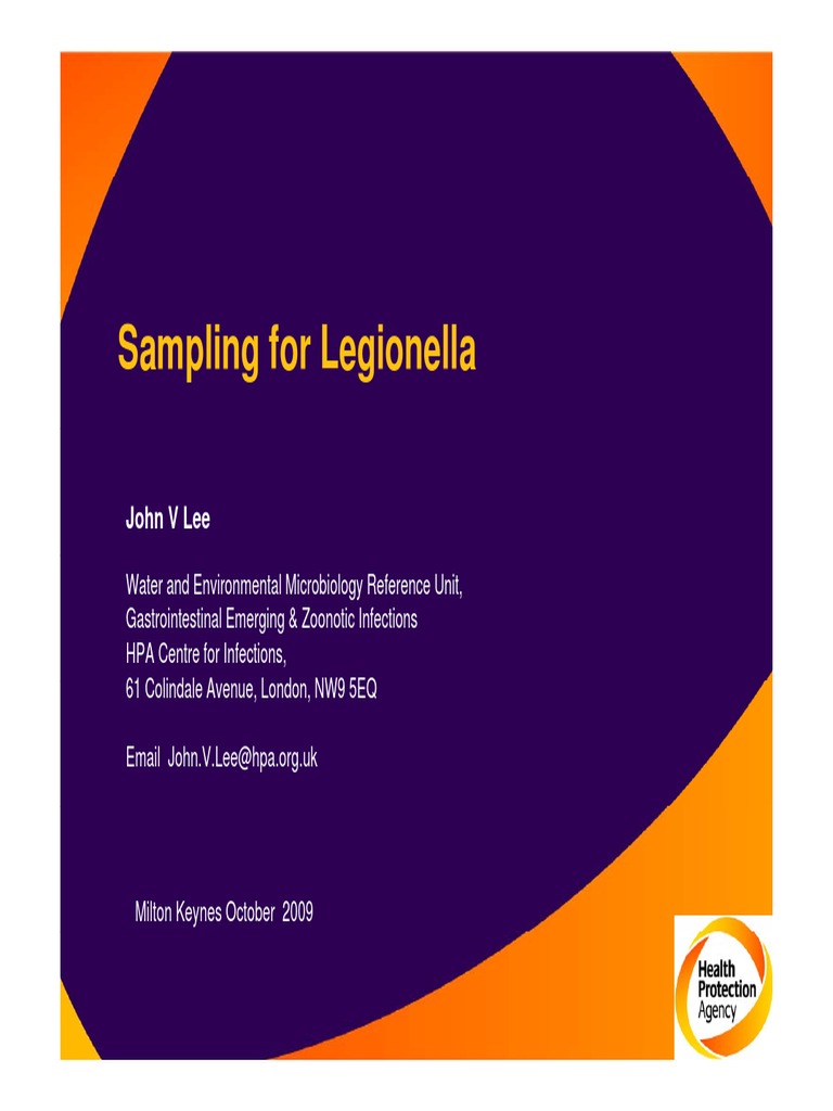 Legionella Sampling | PDF | Water Heating | Swimming Pool