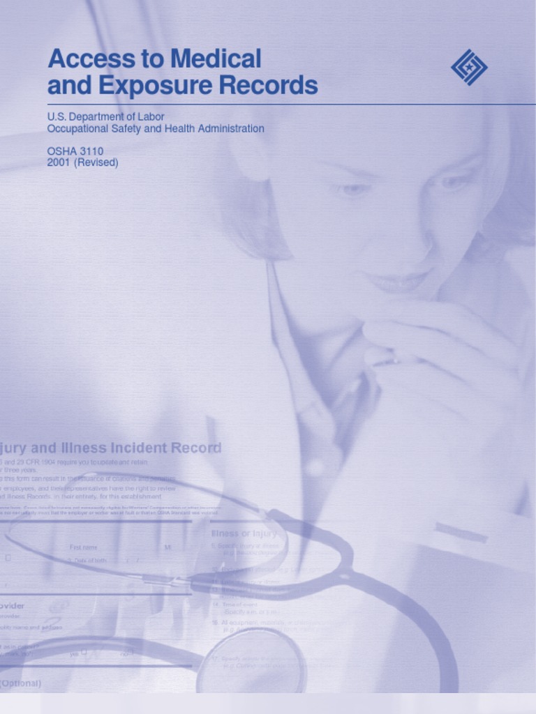 Accessing OSHA Medical Records | PDF | Occupational Safety And Health ...