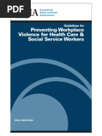 NIOSH Types of Workplace Violence | PDF