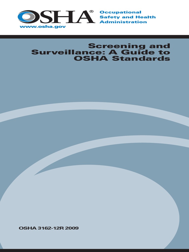 OSHA 3162 - Screening and Surveillance | PDF | Occupational Safety And ...