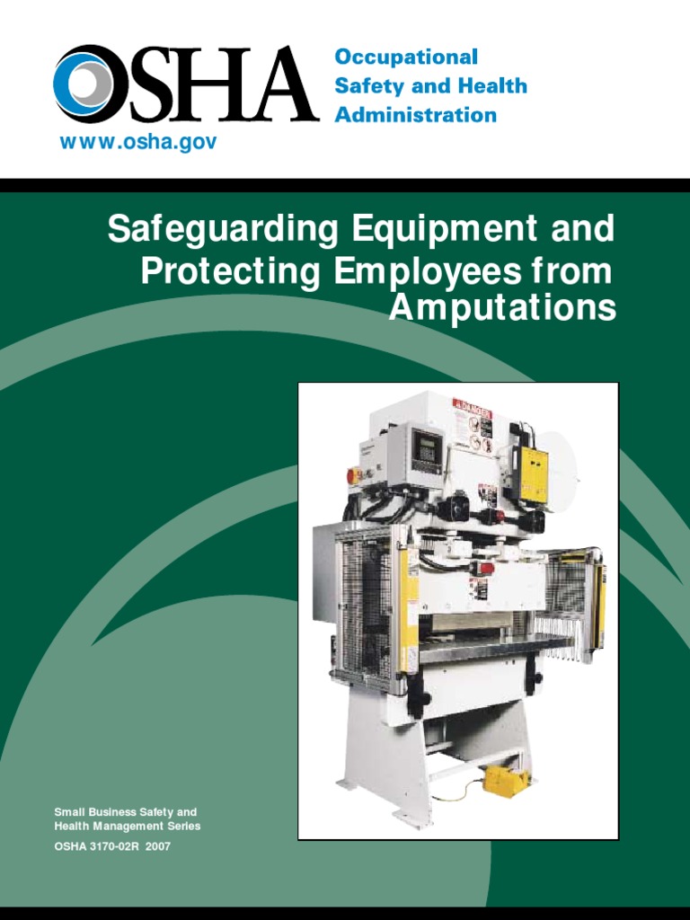 OSHA 3170 - Safeguarding Equipment and Protecting Employees From ...