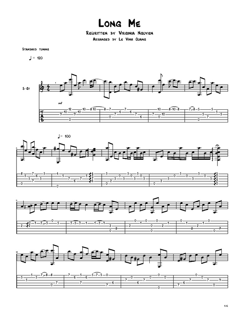 Long Me Sheet Music Arrangement | PDF