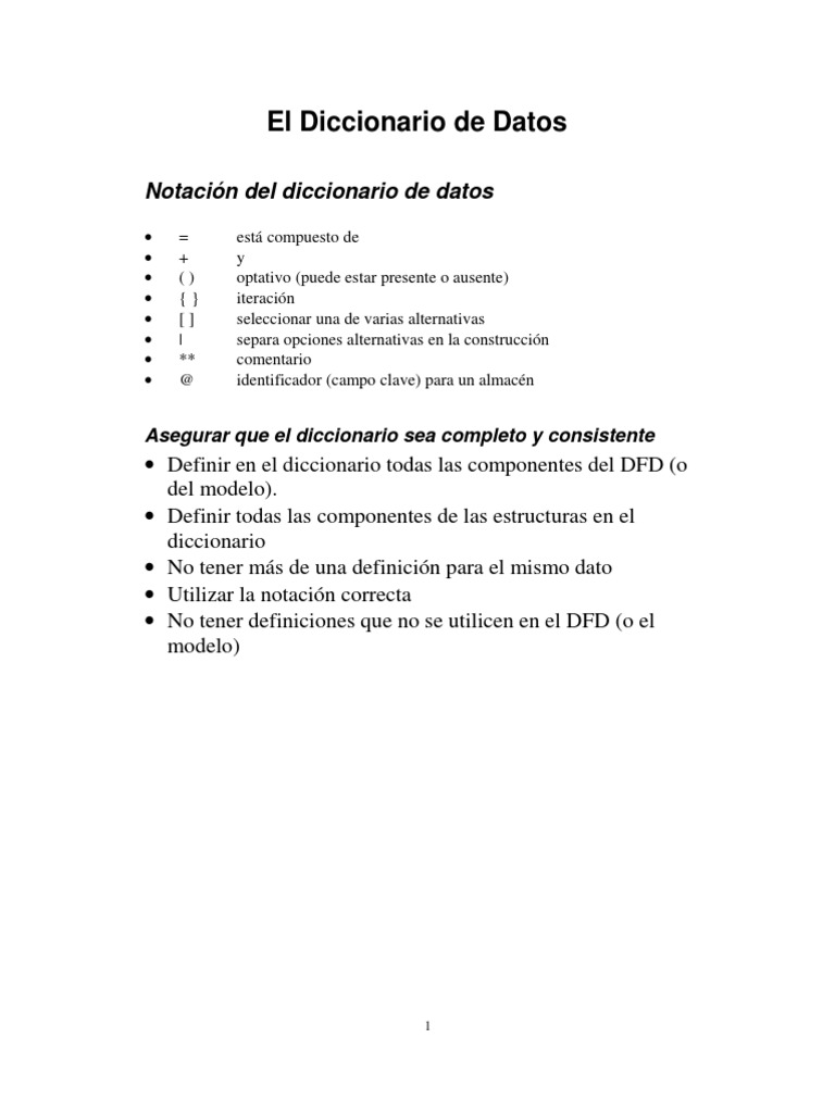 Ejemplo Diccionario de Datos | PDF | Áreas de informática | Tecnologías ...