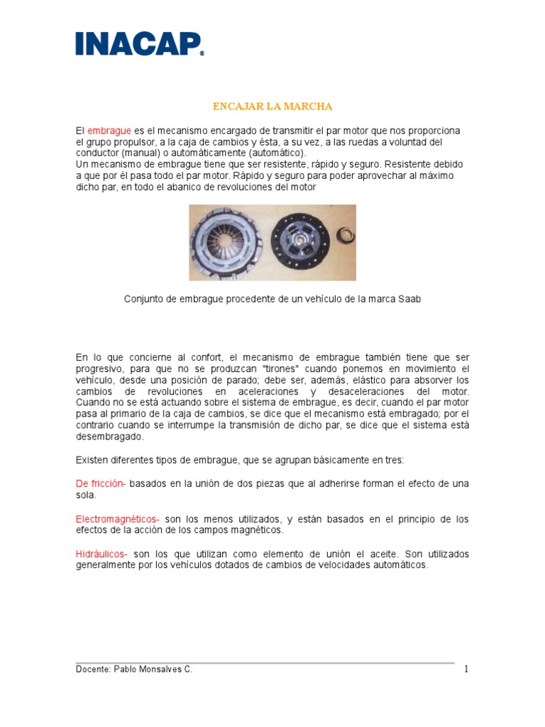 Embragues | PDF | Embrague | Transmisión (Mecánica)
