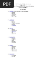 SAT Test Analogy Questions | PDF
