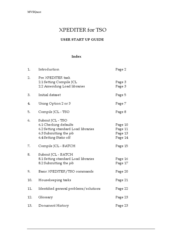 Xpediter For Tso: User Start Up Guide | PDF | Library (Computing) | Scripting Language