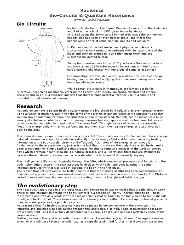 Radionics Bio-Circuits & Quantum Resonance | PDF | Morphine ...