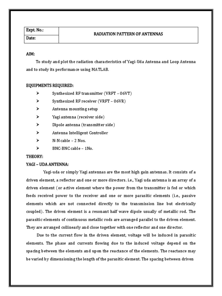 Advanced Communication Lab | Download Free PDF | Antenna (Radio ...