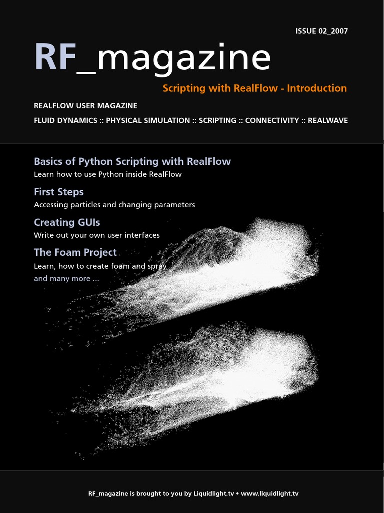 Magazine: Basics of Python Scripting With Realflow First Steps Creating ...