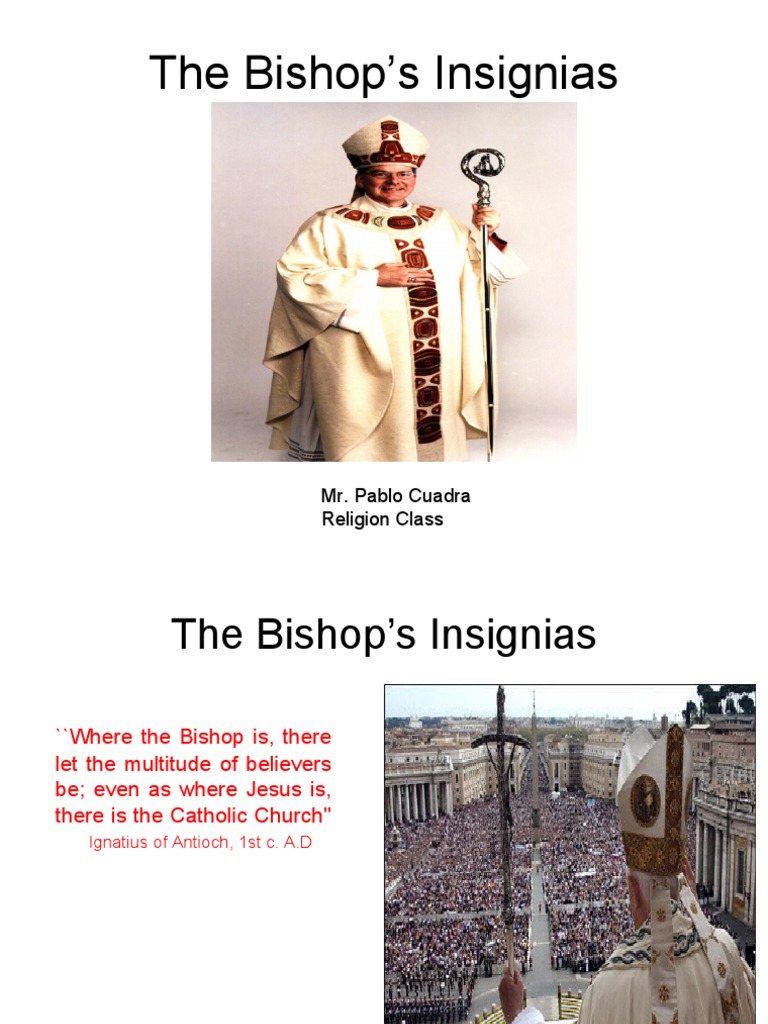 The Bishop's Insignias | PDF | Pope | Catholic Church