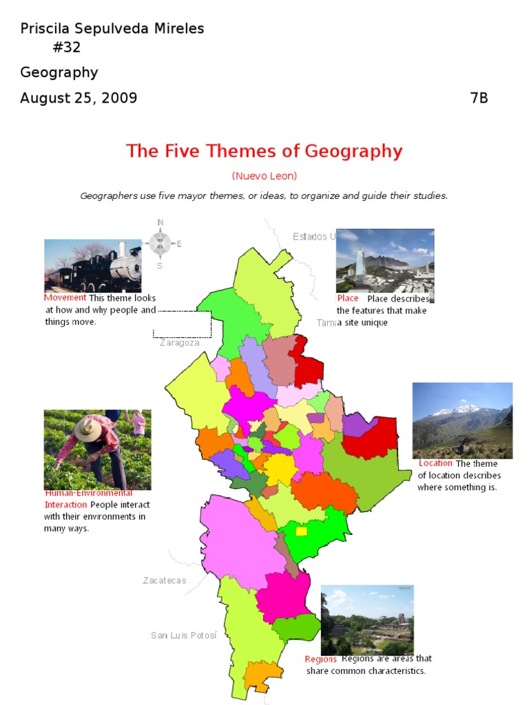 Five Themes of Geography Explained | PDF | Science & Mathematics