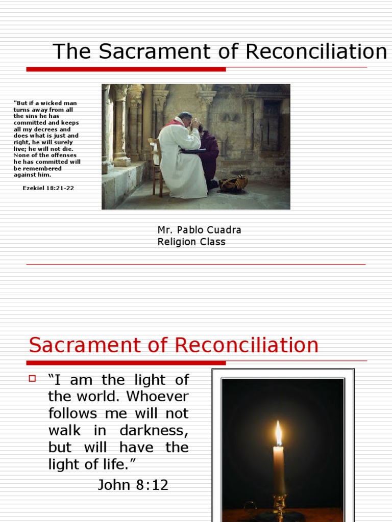 Understanding the Sacrament of Reconciliation | PDF | Confession ...