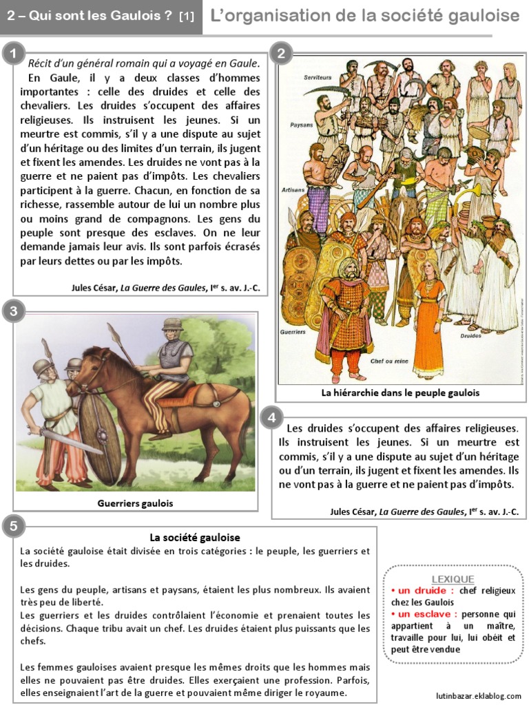La Société et Culture Gauloise | PDF | Gaule | Druide