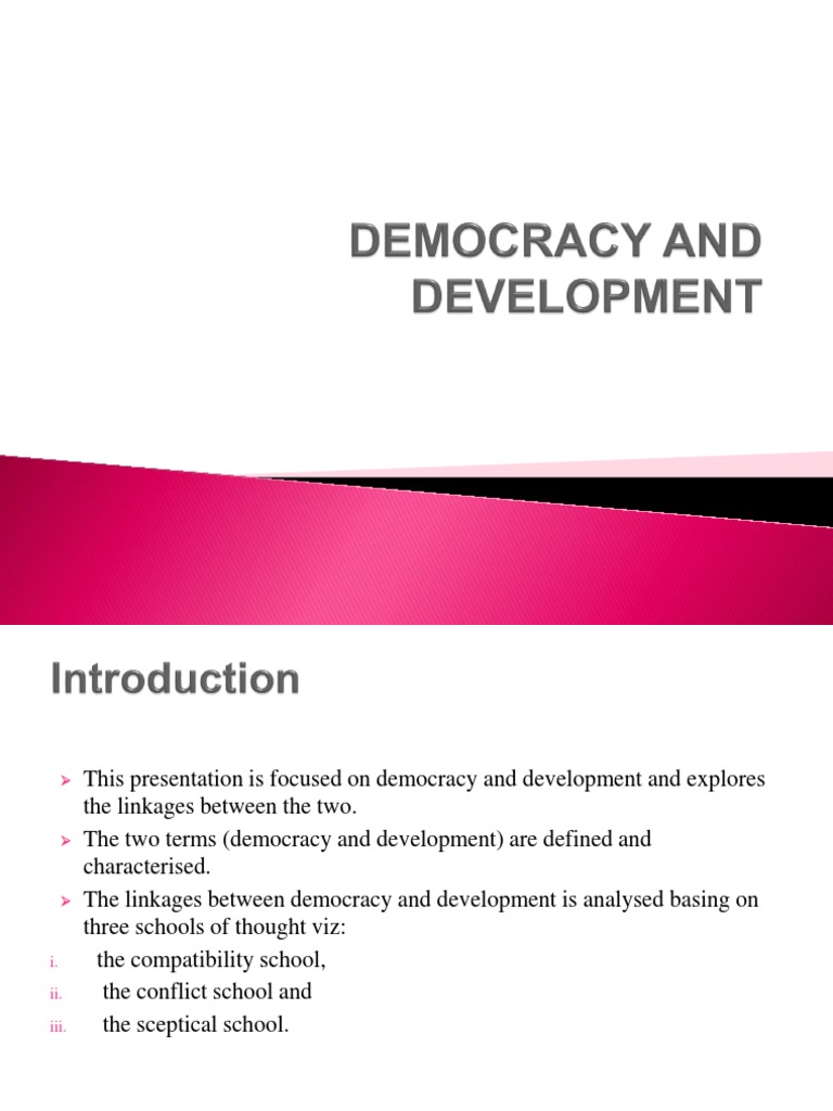 Democracy and Development | PDF | Economic Inequality | Discrimination ...
