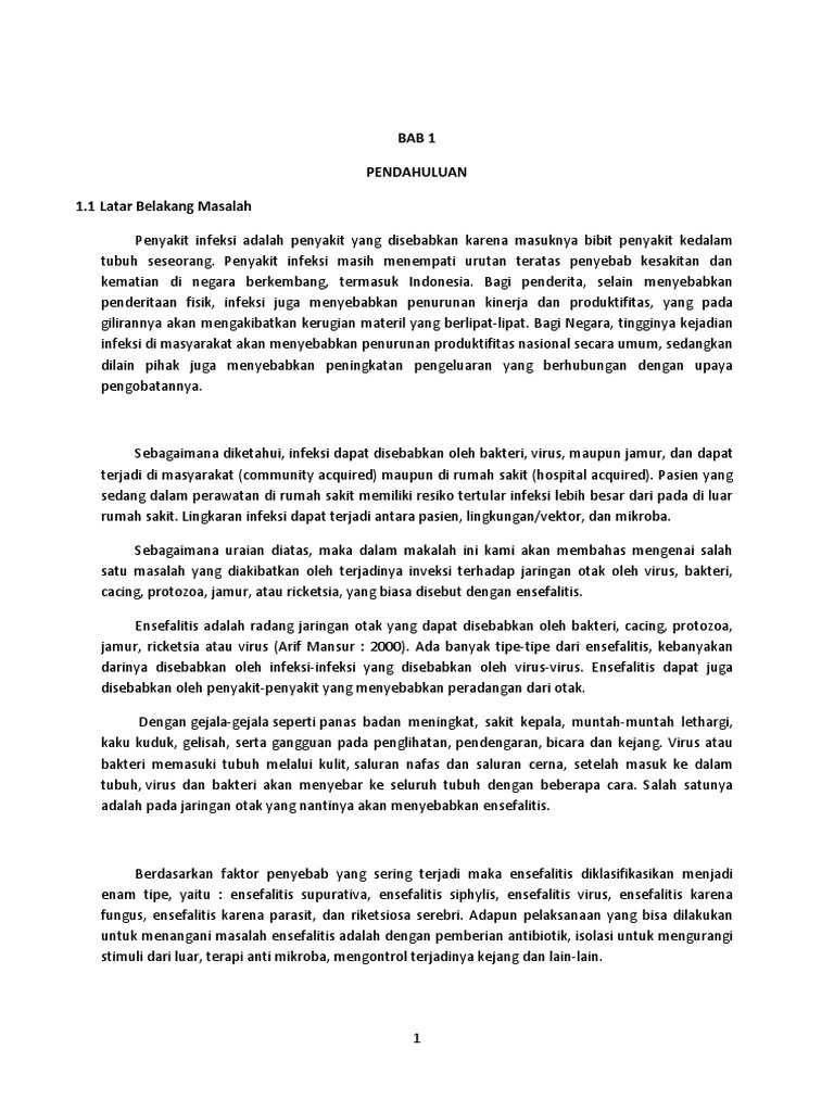 Askep Encephalitis | PDF