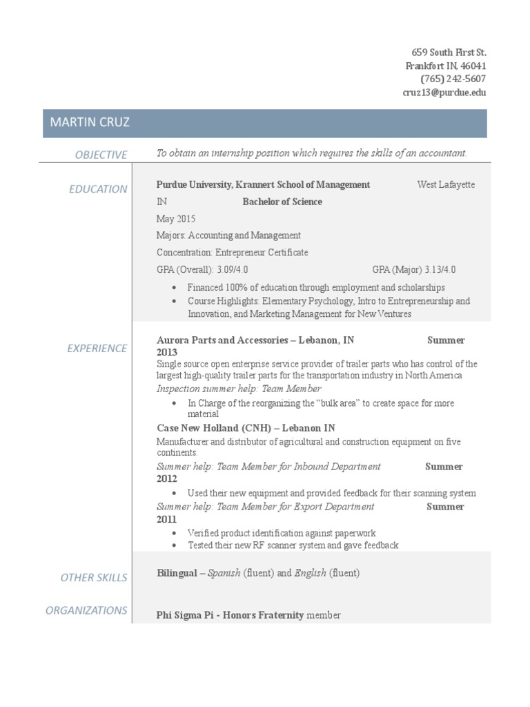 Working Resume | PDF