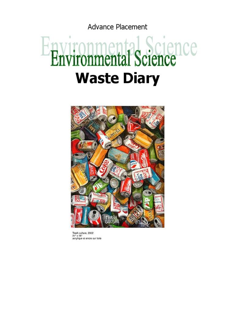 Waste Diary | PDF | Sewage Treatment | Recycling