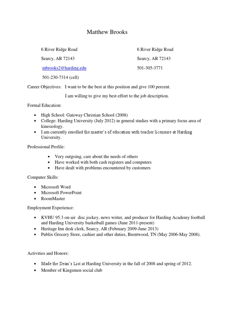 Resume Updated 2013 | PDF