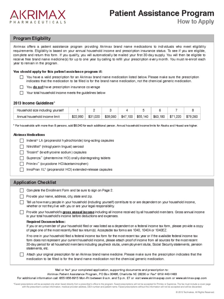 Patient Assistance Program: How To Apply | PDF | Medical Prescription ...