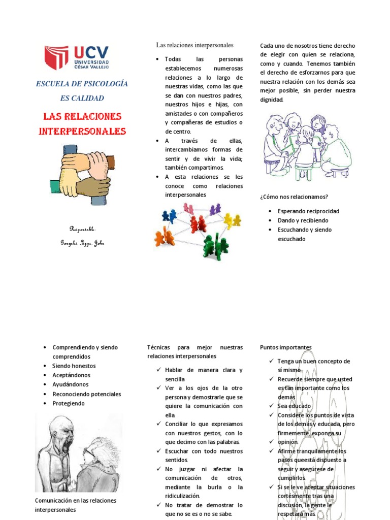 triptico relaciones interpersonales